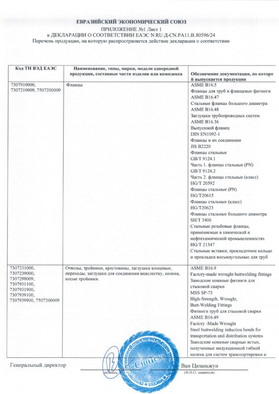 EAC Certificate – kaikepipefittings